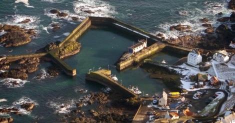 St Abbs fishing village coastal walk; Berwickshire