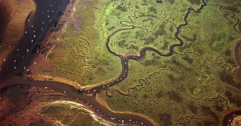 Britain from the Air - Morston Marsh